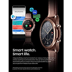 SAMSUNG Galaxy Watch 3 (41mm, GPS, Bluetooth) Smart Watch with Advanced Health Monitoring, Fitness Tracking, and Long Lasting Battery - Mystic Bronze (US Version)