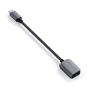 Satechi USB C to USB-A 3.0 Cable Adapter, USB Type C to Type-A Female with Data Transfer up to 5Gbps, USB C Adapter for MacBook Pro/Air M1 M2 M3, Dell, HP, Surface, Lenovo, iPad