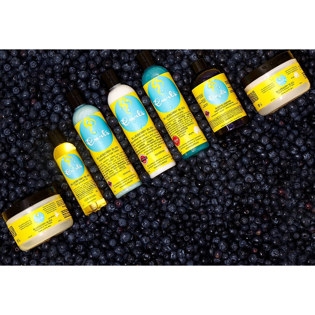 Curls Blueberry Bliss Twist-N-Shout Cream - 8 oz, for the Perfect Twist Outs and Braid Outs, for All Natural Types, Adds Sheen, Moisture, and Definition to Hair