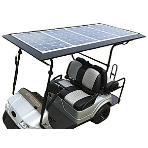Tektrum Universal 200 watt 200w 48v Solar Panel Battery Charger Kit for Golf Cart - Charge While Driving, Save Electricity Bill, Extend Battery Life, Emergency
