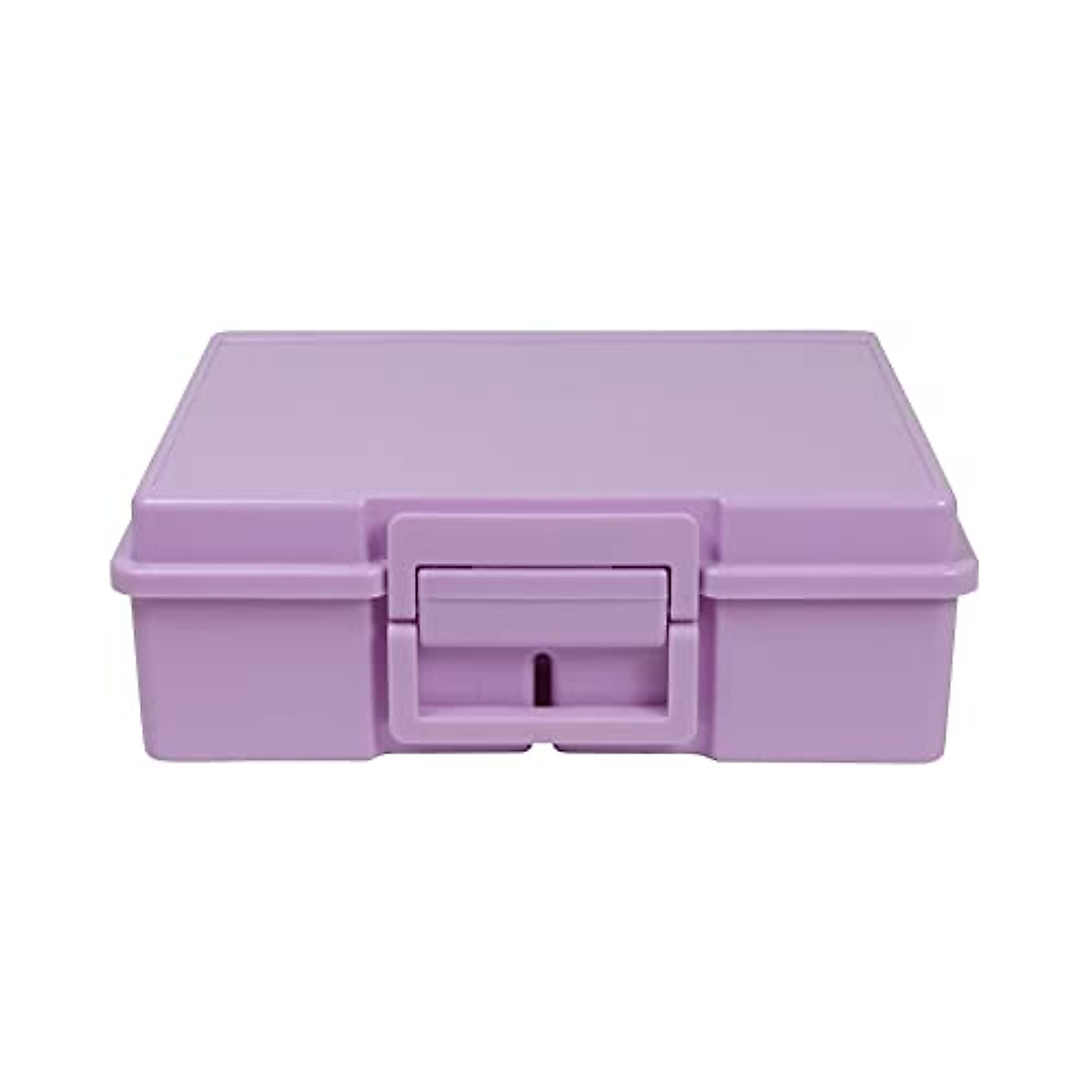 Everything Mary 4" x 6" Photo Storage Box, Purple - 16 Inner Organizer Cases - Portable Multi-Purpose Storage