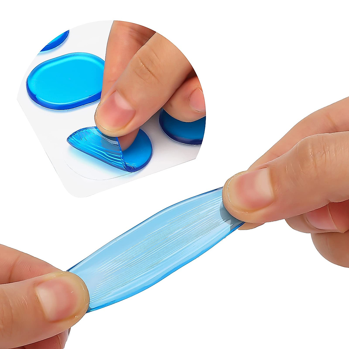 SAVITA 48 Pcs Drum Silencers Dampeners Gel Pads, Silicone Drum Silencers Soft Adhesive Drum Mute Pads Gel Drum Sound Dampening Muffler Pads for Drum Sound Control (4 Colors)