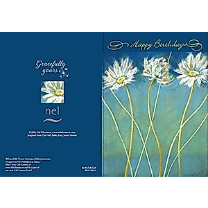 Gracefully Yours Blooming Wishes Birthday Greeting Cards featuring Nel Whatmore, 12, 4 designs/3 each with Inspirational Message