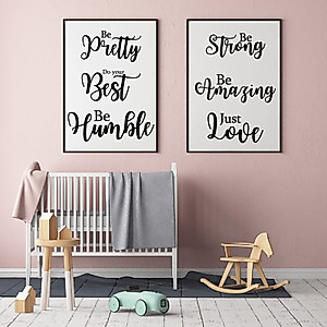 Leinuosen 25 Pcs Vinyl Wall Quotes Stickers Inspirational Quotes Decal Motivational Decor Wall Sticker Positive Saying Wall Art Decor for Bedroom Living Room Office DIY Art
