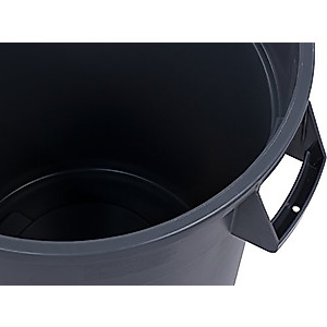 Carlisle FoodService Products CFS 34103223 Bronco Round Waste Container Only, 32 Gallon, Gray