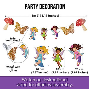 Mushroom classroom decor, Mushroom Party Decorations, Mushroom Birthday Decorations, Fairy garden alice in wonderland decor, Forest theme garland, Fairytale centerpiece, paper hanging lantern smurfs