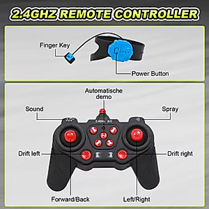 Axirata F1 Gesture Hand Remote Control Car for Kids Age 6-12 Year Old 2.4GHz 4WD 360°Rotation Drift RC Stunt Car with Light & Music & Spray 1:12 Scale Toy Car Gift for Boys Girls