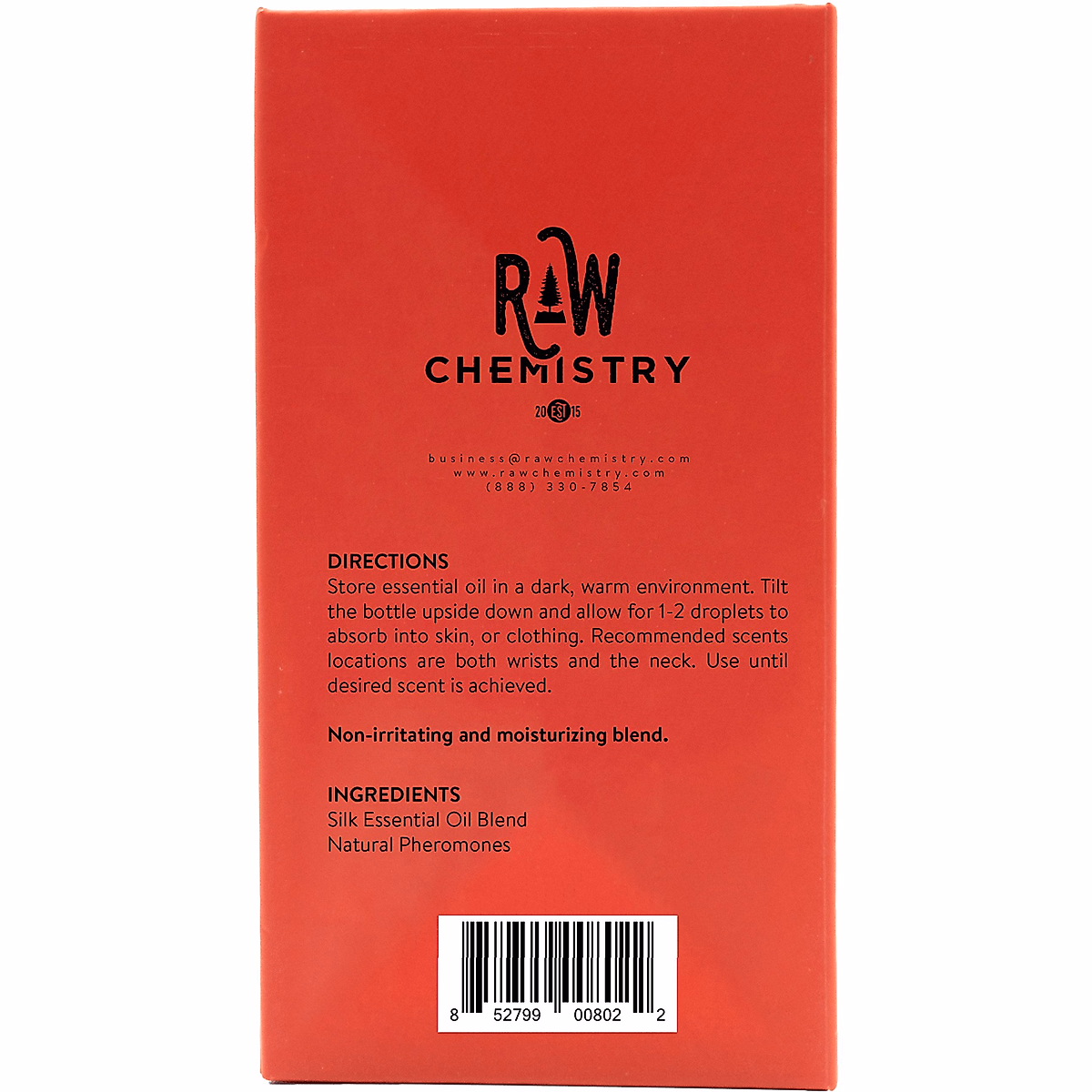 RawChemistry for Him - A Pheromone Infused Cologne Oil - Bold, Extra Strength Formula 15 ml.