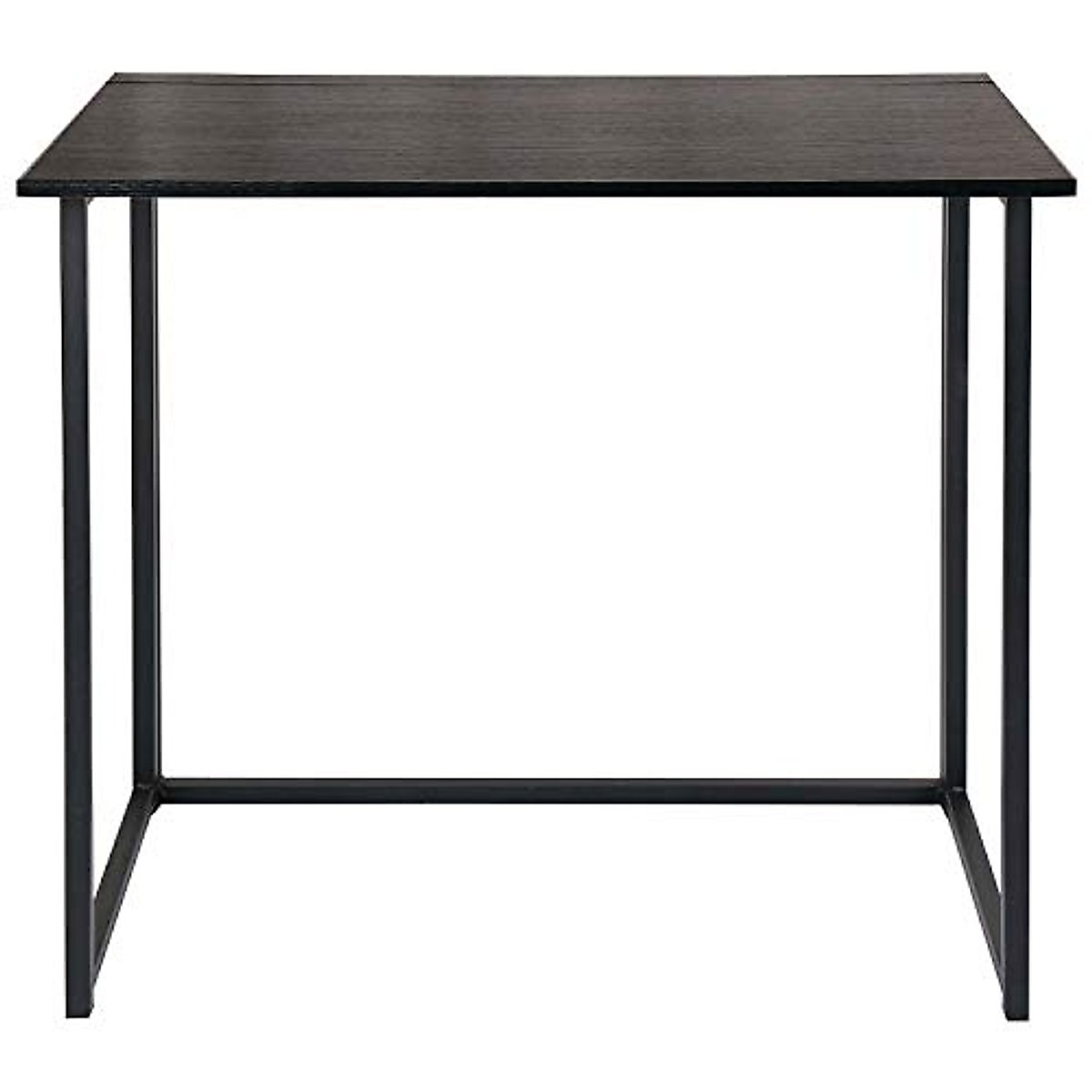 Leopard Outdoor Products Folding Computer Desk for Small Spaces, Space-Saving Home Office Desk, Foldable Computer Table, Laptop Table, Writing Desk, Compact Study Reading Table (Black)
