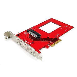 Ableconn PEXU3-132 NVMe 2.5-inch U.3 SSD PCIe 4.0 x4 SFF-TA-1001 Carrier Adapter Card - for 2.5-inch U.3 NVMe SSD - U.3 to PCIe 4.0 - PCIe Adapter for U.3 Drive