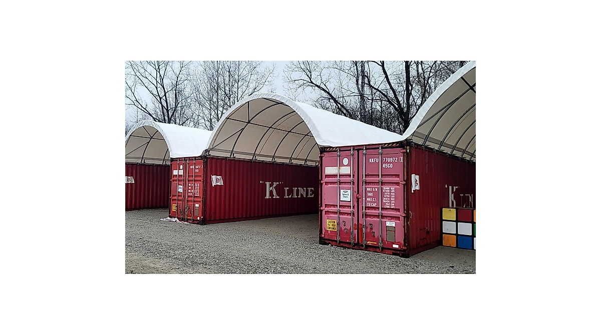 Mytee 40' x 20' Shipping Container Canopy Shelter