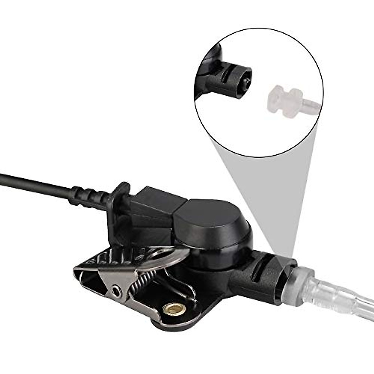 Retevis Surveillance Walkie Talkie Earpiece with Mic, Compatible with Motorola XPR3300e XPR3300 XPR3500e XPR3500 XIR P6600 DP2400 DP2600 E8600 Walkie Talkies, Acoustic Tube 2 Way Radio Headset(1 Pack)