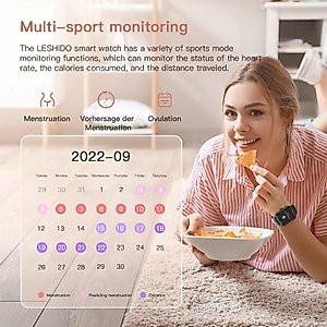 Smart Watch, Newest 1.85" TFT HD Display Smart Watch with Receive & Dial, Smart Watch for Android Phones with Pedometer, Fitness Tracker, Heart Rate, SMS Reminder, Android Smart Watch for Women Men
