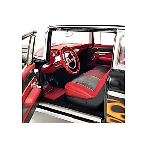 ModelToyCars 1957 Chevy Bel Air Hot Rod Big Daddy Ed Roth, Black - Acme A1807014-1/18 Scale Diecast Car