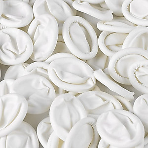 Disposable Latex Finger Cots Rubber,Finger Protectors Fingertips Protector,Anti Static Rubber Fingertip Protective Finger Cots for Electronic Repair, Handmade,Industrial Apply (M-222 Pcs)