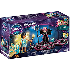 Playmobil Adventures of Ayuma Crystal Fairy and Bat Fairy with Soul Animals