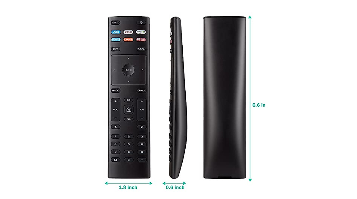 Universal Remote Control XRT136 for VIZIO Smart TVs - Broad Compatibility