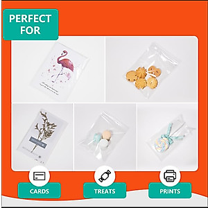 iMailer - 200 Pcs - 9" x 12" Clear Plastic Cellophane Bags - Resealable Self Sealing Cello Poly Bags for A4, Letter Sized Documents, Art Print, Clothing