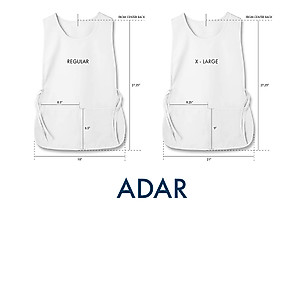 Adar Universal Cobbler Apron Multi Color 2 Pack - Unisex Cobbler Apron - 7022M - Burgundy/Navy - X