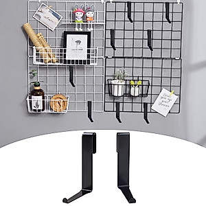 TKGKHK 20 PCS Black Hooks for Hanging, 3.5 inch Heavy Duty 90°Hooks Bathroom Hook L Shaped Hooks Kitchen Pot Rack Hooks Closet Hooks for Hanging Plants, Clothes, Kitchen Utensil, Pots and Pans