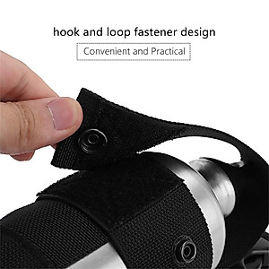 Drop Leg Water Bottle Holster, Adjustable Pepper Spray Holder Open Top Thigh Pouch for Left/Right Leg