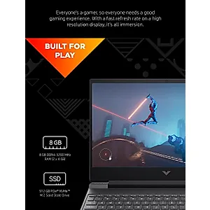 HP Victus 15 Gaming Laptop, NVIDIA GeForce RTX 3050 Ti, 12th Gen Intel Core i5, 8 GB RAM, 512 GB SSD, Full HD IPS Display, Windows 11 Home, Backlit Keyboard, Enhanced Thermals (15-fa0010nr, 2022)