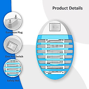 Indoor Insect Trap,Bug Zapper Indoor Plug-in Mosquito Killer Trap Zapper for Mosquito, Gnat, Moth, Fruit Flies (4 Pack)