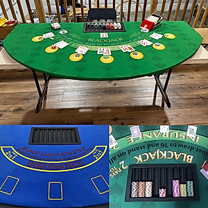 Poker Chip Tray Dealer Holder - Blackjack Casino Poker Table Dealer Chips Rack