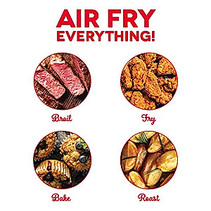 Dash Air Fryer Recipe Book for Healthier + Delicious Meals, Snacks & Desserts, Over 70+ Easy to Follow Guides, Cookbook