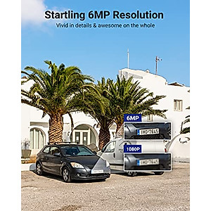 ANNKE FCD600 Dual-Lens Outdoor Security Camera with 180° FoV, 6MP Panoramic PoE IP Camera, Smart Human/Vehicle Detection, Color Night Vision, Two Way Audio, Supports MicroSD Card Up to 256GB