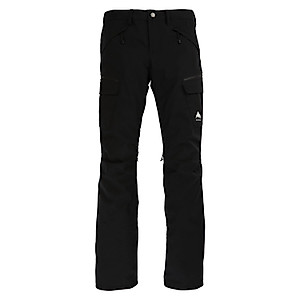 Burton Womens' Gloria 2L Waterproof Stretch Insulated Snow Pants (Standard, Large, True Black)