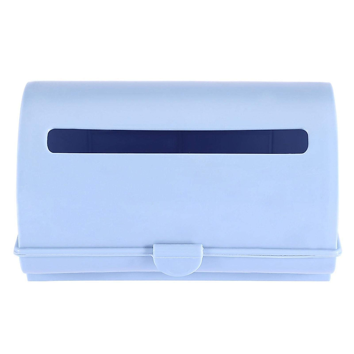 3 Colors Back Organizer Rack Adhesive Wall Mount Trash Garbage Plastic Bag Storage Box Plastic Bag Dispenser (Blue)