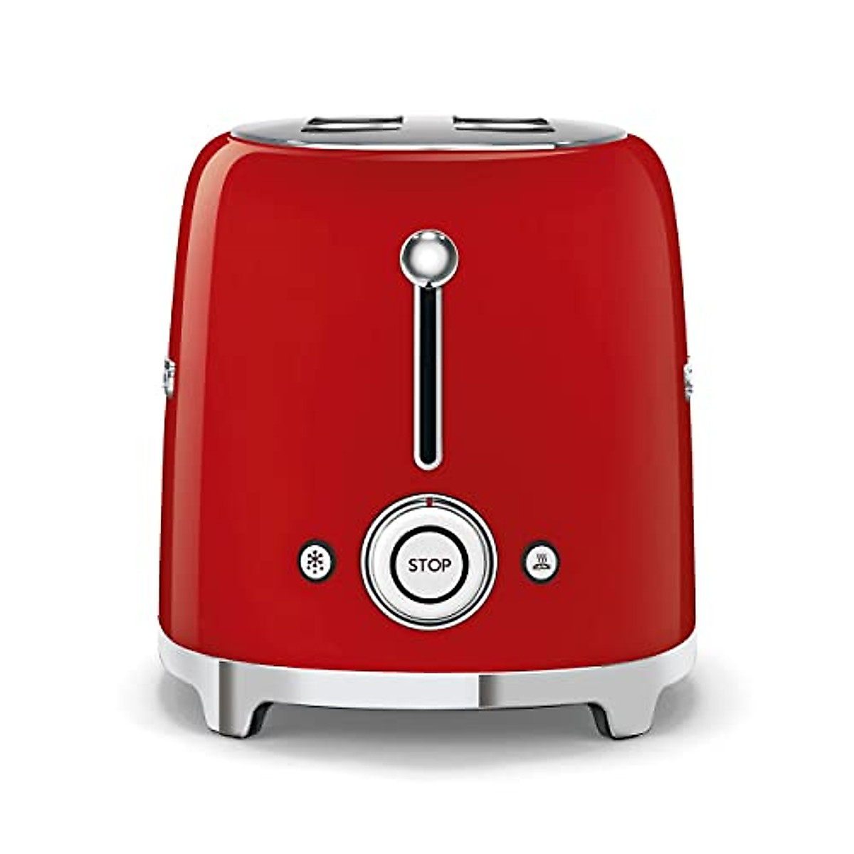 SMEG 2 Slice Toaster with Sandwich Rack Combo, Red