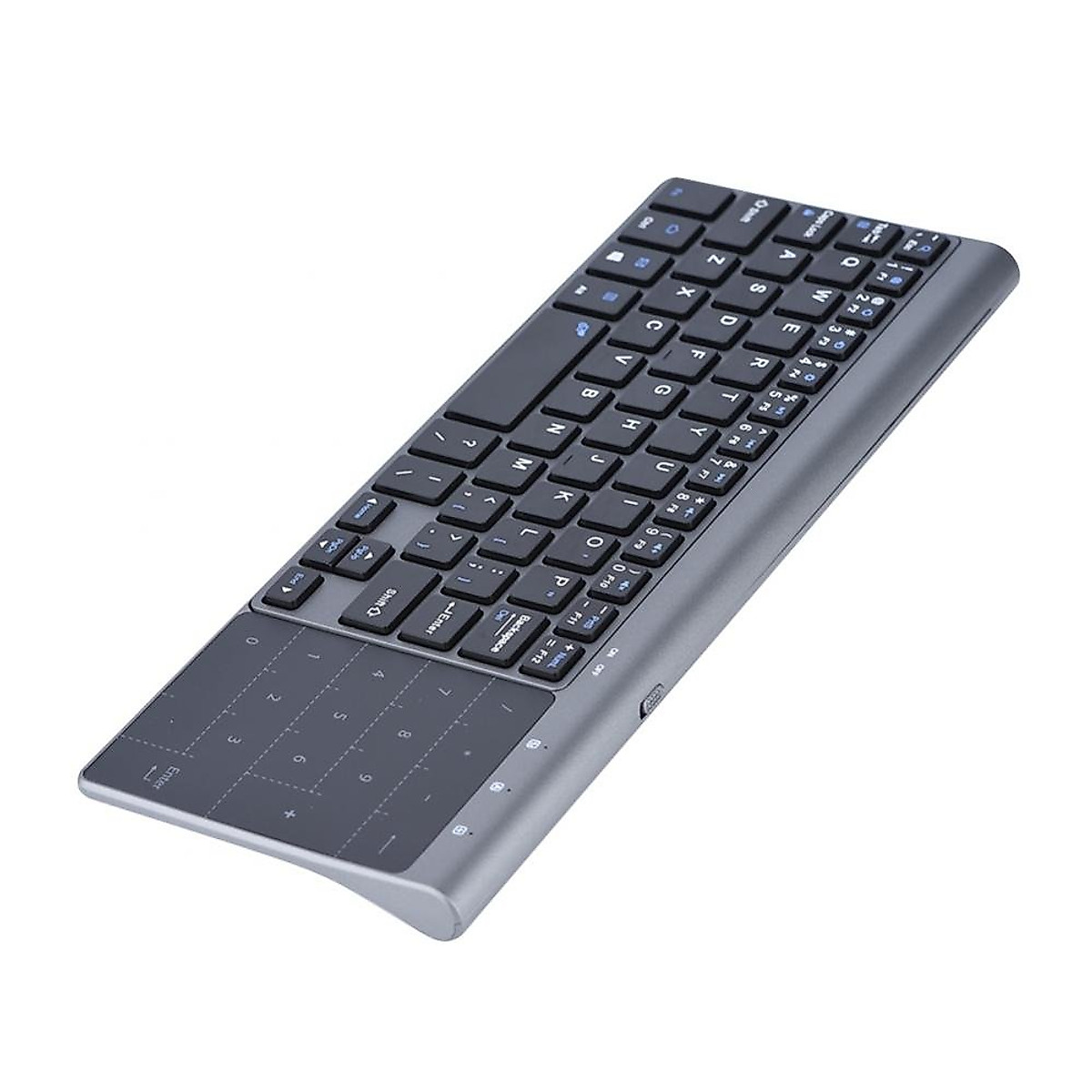 Portable Slim 2.4Ghz Keyboard Handheld with Touchpad for PC/Notebook/TV Box Black