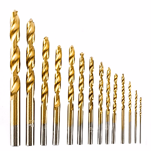 Yaegoo Titanium Twist Drill Bit Set High Speed Steel for Steel, Wood, Plastic, Metal, Copper, Aluminum Alloy with Storage Case (99 PCS)