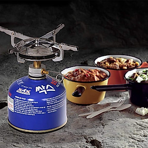 CHENBO Lightweight Outdoor Camping Stove Foldable Gas Stove Cookout Burner Backpacking Cooking Stove,Camping Backpacking Stoves