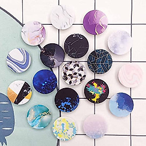 ZSDLHY Phone Stand Compatible with popsocket Phone/Tablets Grips for iPhone Android (3 Pack) - Purple Rose Black Striped Marble