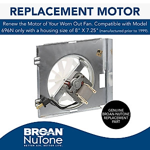 Broan-NuTone C350BN Replacement Motor/Wheel (NuTone 696N A housing), 50 CFM,, n/a
