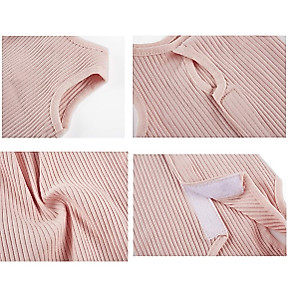 Lanyarco Pet Cat Recovery Suit Shirt Clothes 95% Cotton,Collar Alternative for Cats,Large Muted Pink