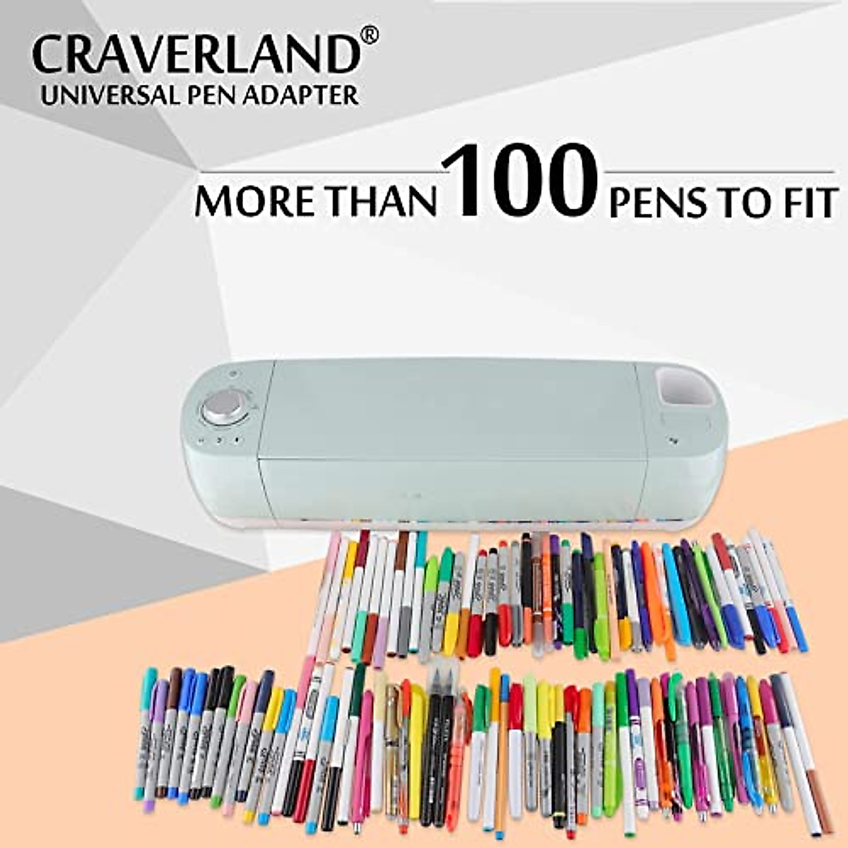 CRAVERLAND Universal Pen Adapter Set,Compatible with Cricut Maker 3/Maker,Explore Air 2/Air,Explore 3/Explore,Work with Sharpie,BIC,Crayola,Sakura and More Pens Less Than 0.5"