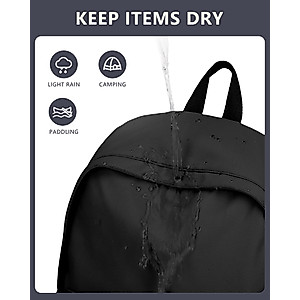 Backpacks For School Backpack For College Bookbag For Women School Bag Book Bags Waterproof Gym Backpack For Women Men Simple Aesthetic Backpack Black