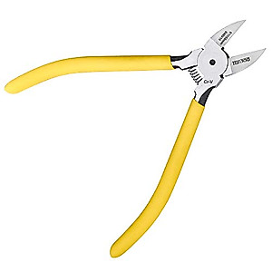 DOWELL Micro Wire Cutter Diagonal Flush Cutters 6 Inch Precision Side Cutters Cutting Pliers Wire Snips Heavy Duty
