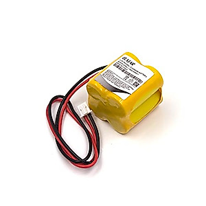 YUTSUJO (5-Pack) 4.8V Ni-CD Battery Replacement for MK Power MH29673, CUSTOM-196, Dantona BL93NC484, BST D-2/3AA400MAH, OSA162 ANIC1361 Exit Sign Emergency Light