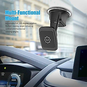WixGear Dashboard Mount, Universal Magnetic Car Mount Holder, Windshield Mount and Dashboard Mount Holder for Cell Phones with Strong Dashboard Gell– (New Rectangle Head)