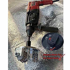 ACTINTOOL Single Plate Coating Removing Concrete Stone Texturing Bush Hammer Bit for Angle Grinder, Concrete Repair Patch Prepare Bushing Hammer Tool for Polisher