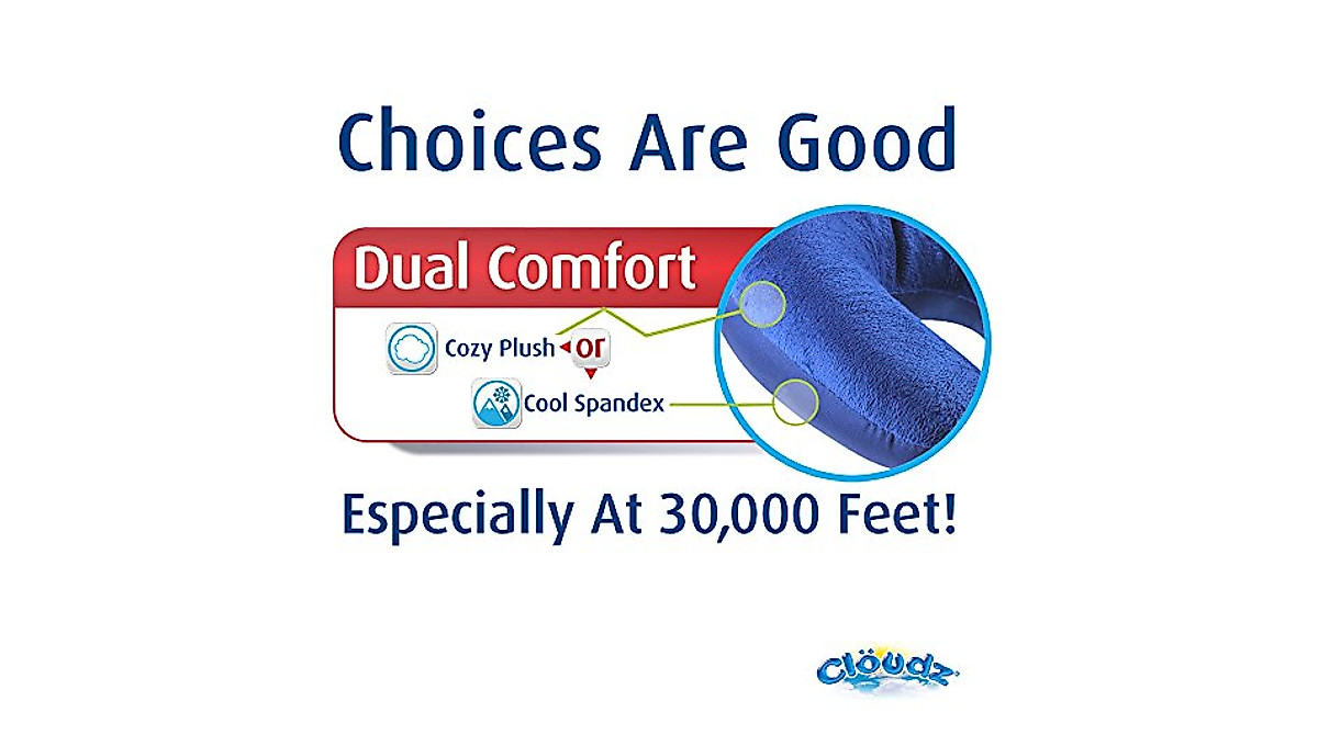 Cloudz Microbead Travel Neck Pillow - Ultimate Comfort