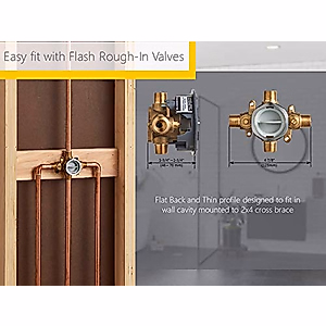 American Standard TU430507.002 Berwick Trim Kit with Water-Saving Shower Head and Cartridge, Polished Chrome