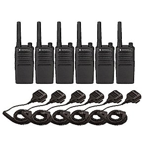 6 Pack Motorola RMU2040 Radios with Speaker Mics