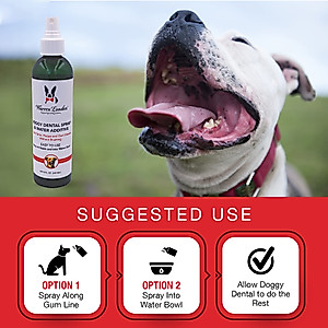 Warren London Doggy Dental- Dog Breath Freshener Spray & Pet Water Additive- Made in USA- 8oz