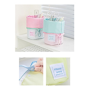 TANG QIRA Big Capacity Pencil Pen Case Office College Large Storage High Capacity Bag Stang up Pouch Holder Box Organizer, Cosmetic Bag, Cute Stationary Gift (Green)